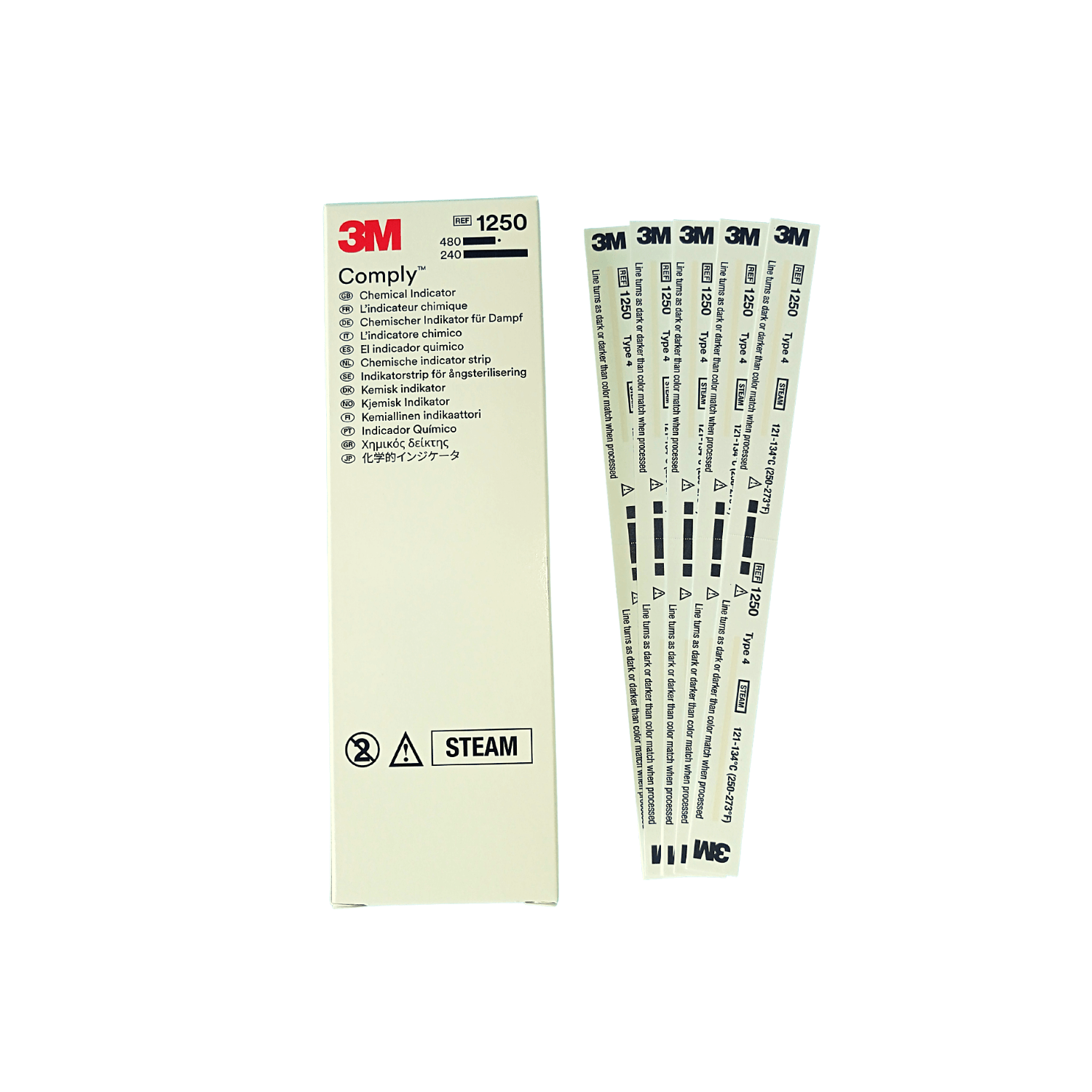 Indicador Químico de Vapor Comply 1250 - 3M - PROSEMEDIC